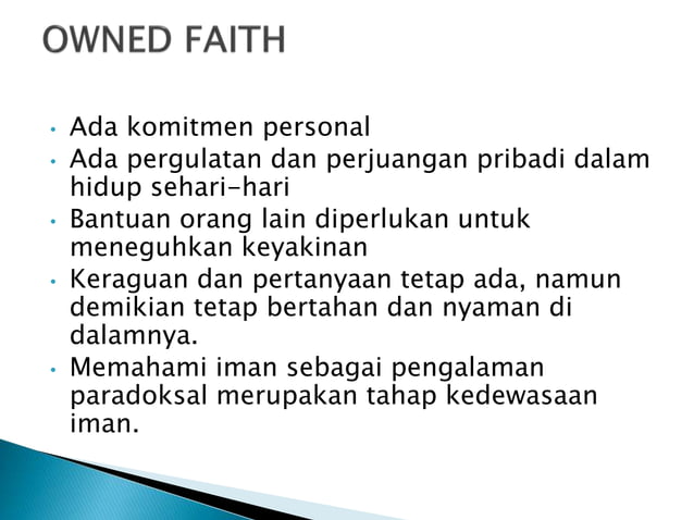 Mpk katolik 2c tahap perkembangan iman | PPT