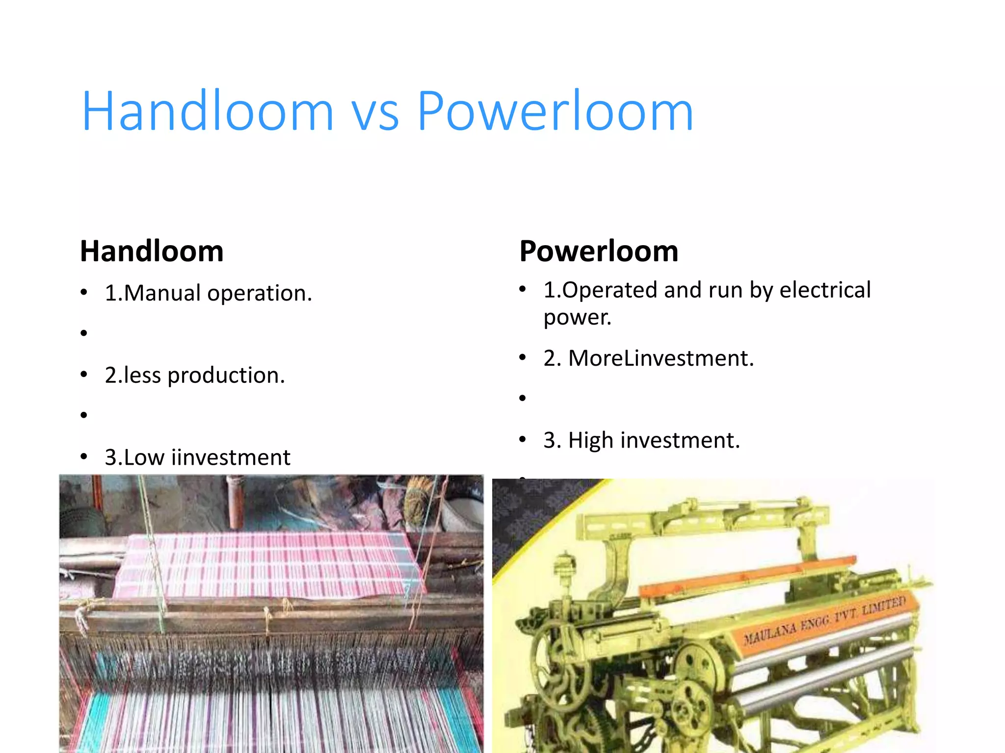 the art of handlooms | PPTX