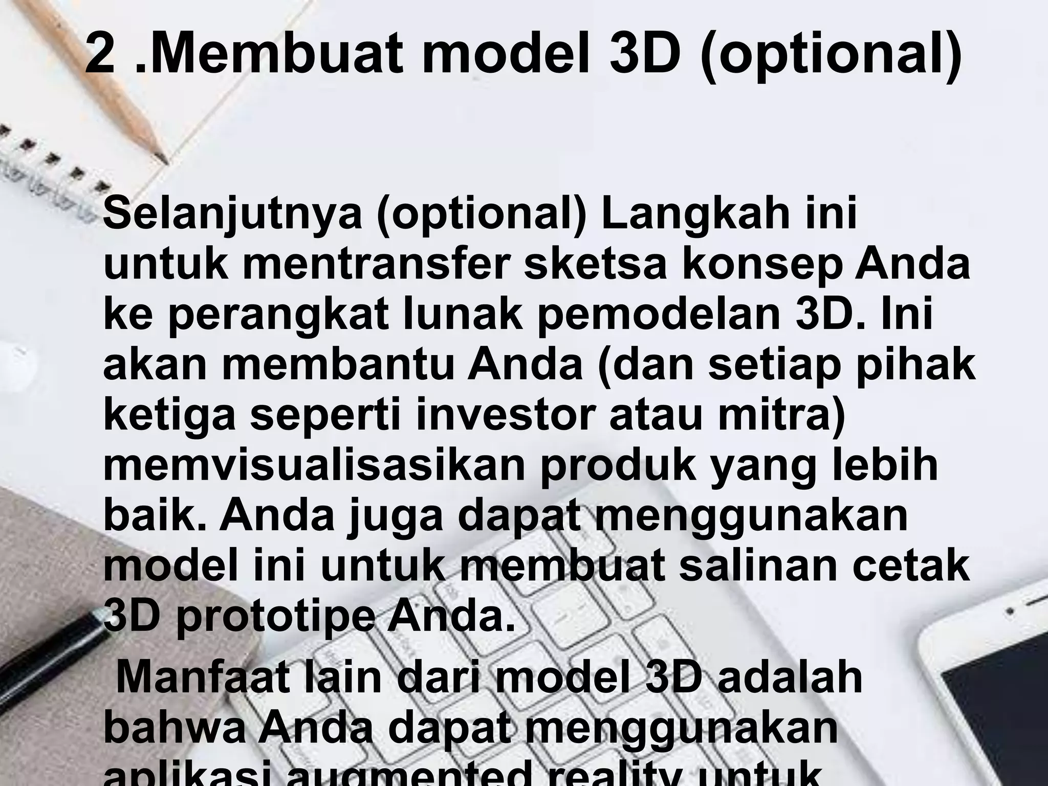 Menerapkan proses kerja pembuatan prototype produk barang/jasa | PPTX