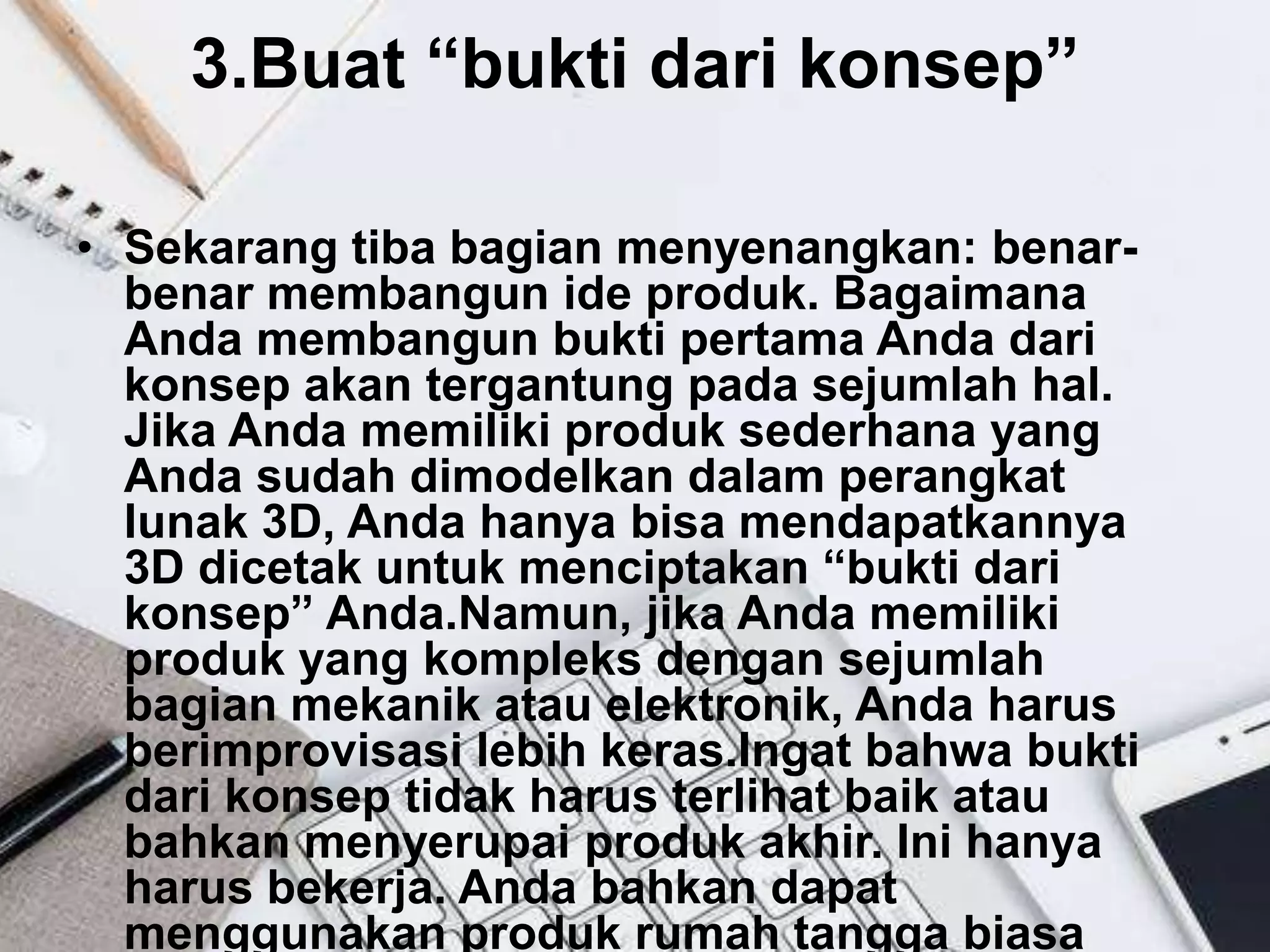 Menerapkan proses kerja pembuatan prototype produk barang/jasa | PPTX