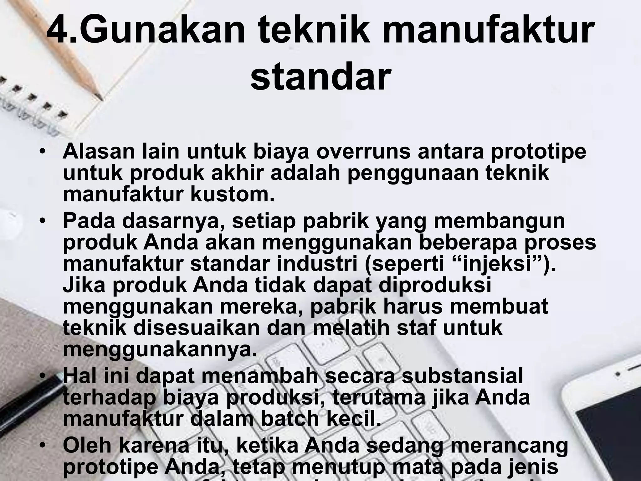 Menerapkan proses kerja pembuatan prototype produk barang/jasa | PPTX