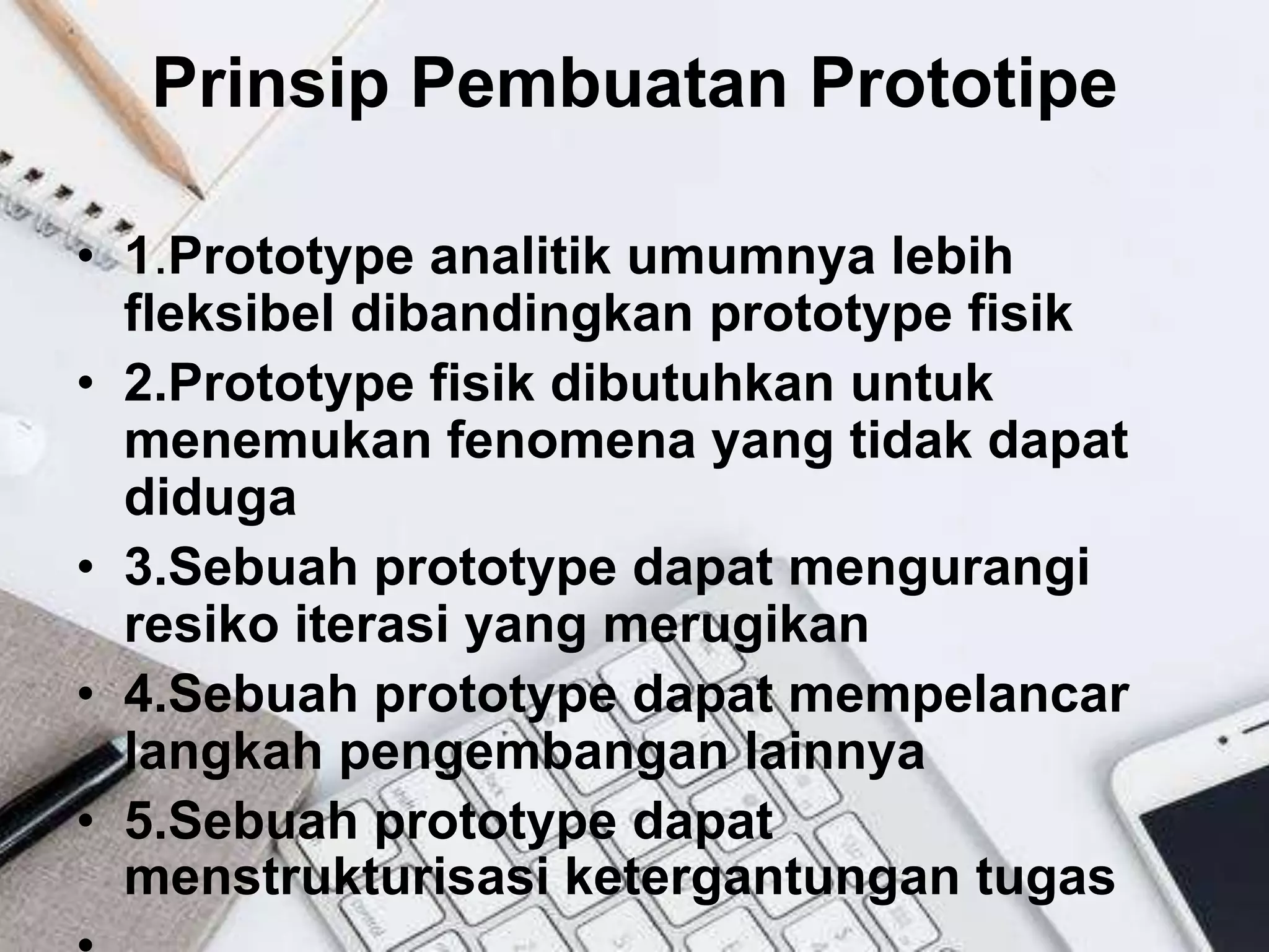 Menerapkan proses kerja pembuatan prototype produk barang/jasa | PPTX