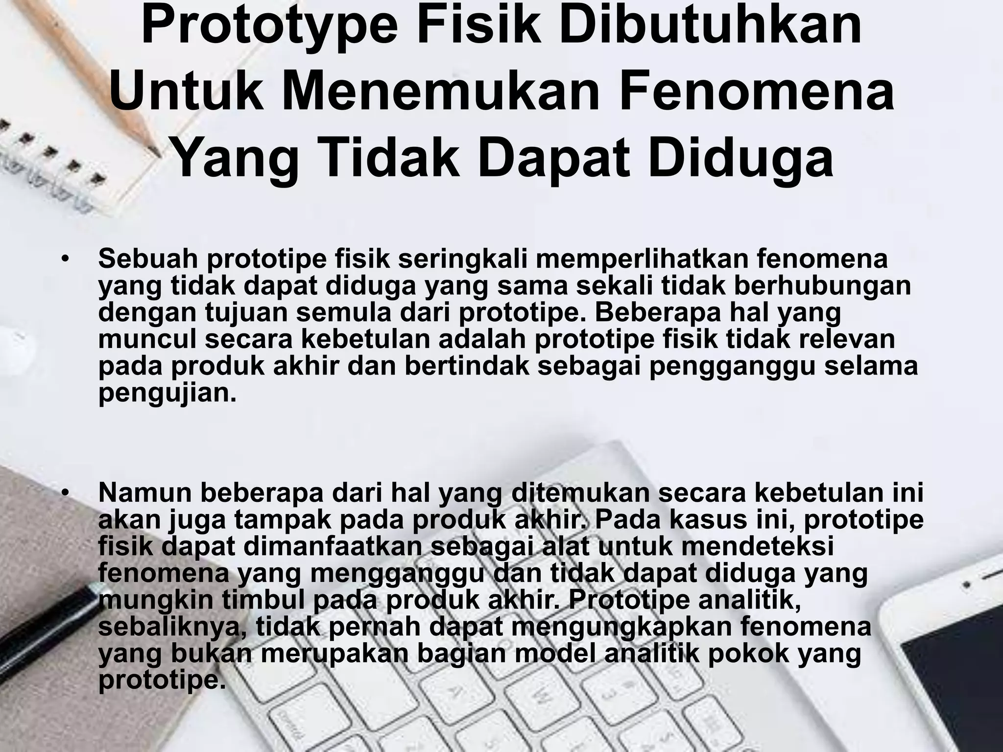 Menerapkan proses kerja pembuatan prototype produk barang/jasa | PPTX