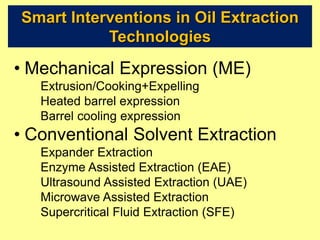 Mpkv lecture 3 advances in oil seed processing technologies | PPT