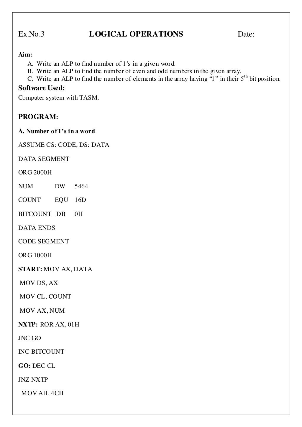 Mp Lab Manual 