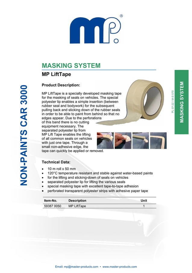 Mp lift tape, spec | PDF