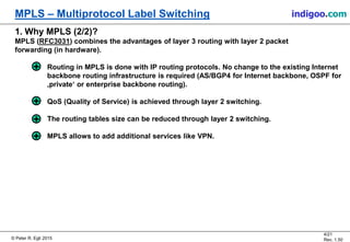 MPLS - Multiprotocol Label Switching | PPT