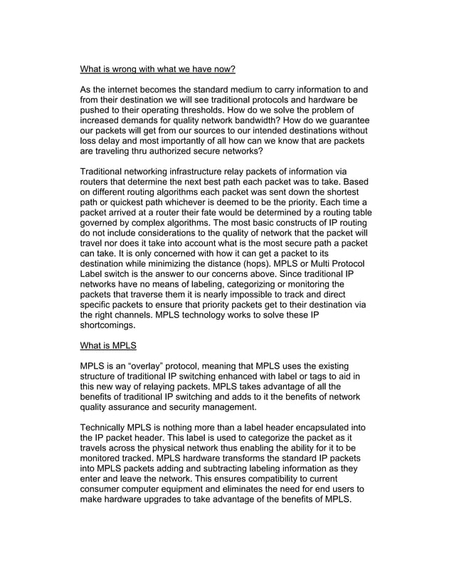 Mpls | PDF | Computer Networking | Computing