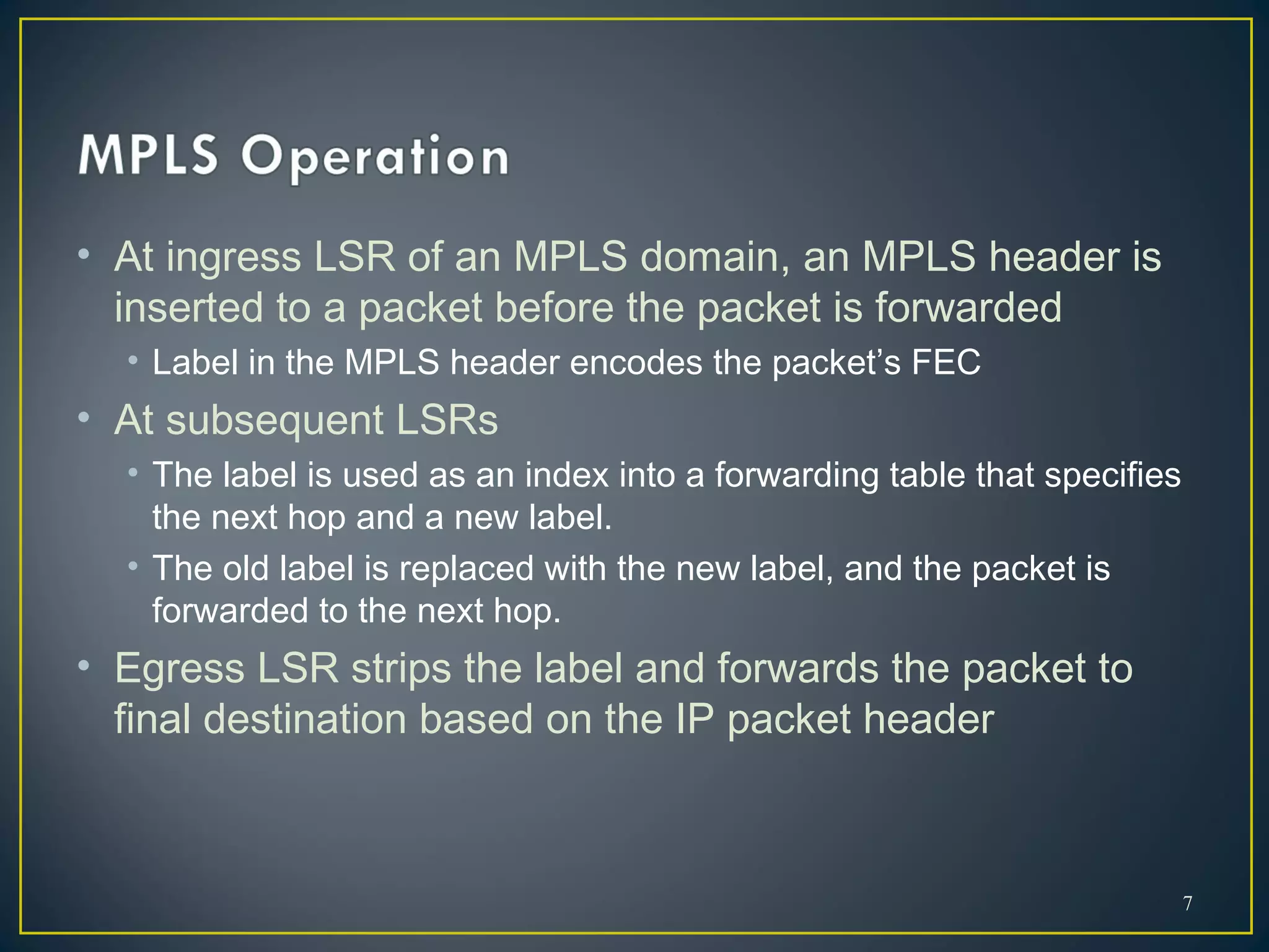Mpls-Multi Protocol label Switching | PPT | Computer Networking | Computing