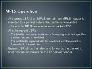 Mpls-Multi Protocol label Switching | PPT | Computer Networking | Computing