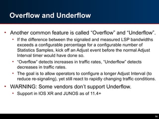 MPLS RSVP-TE Auto-Bandwidth - Practical Lessons Learned | PPT