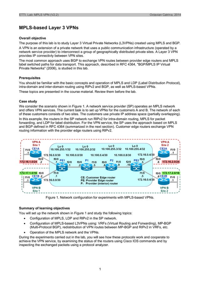 MPLS-based Layer 3 VPNs.pdf | Computer Networking | Computing