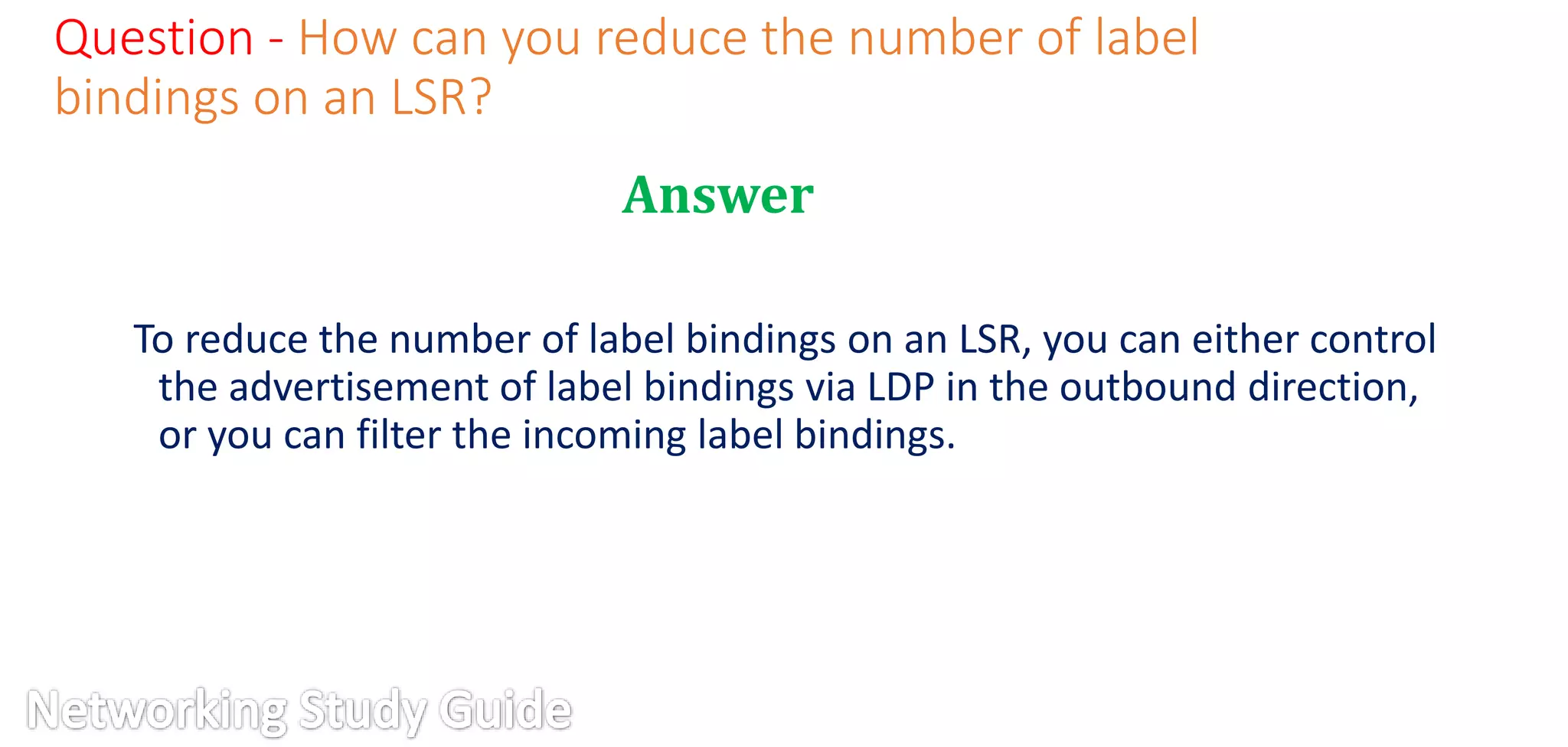 What is LDP || Frequently asked Questions and Answers on MPLS LDP | PPT