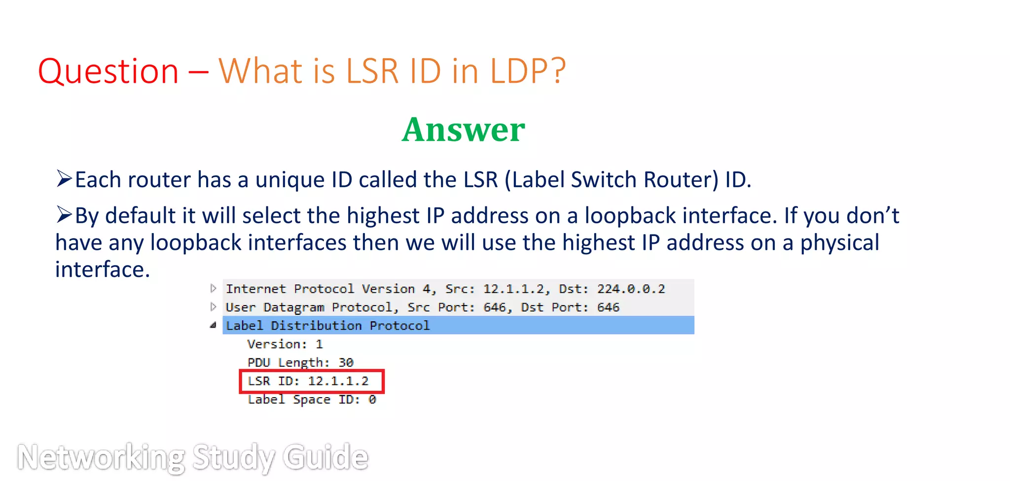 What is LDP || Frequently asked Questions and Answers on MPLS LDP | PPT