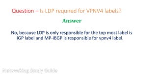 What is LDP || Frequently asked Questions and Answers on MPLS LDP | PPT