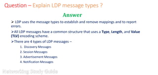 What is LDP || Frequently asked Questions and Answers on MPLS LDP | PPT