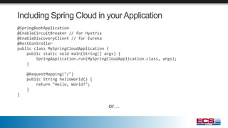 Intro to Spring Boot and Spring Cloud OSS - Twin Cities Cloud Foundry ...