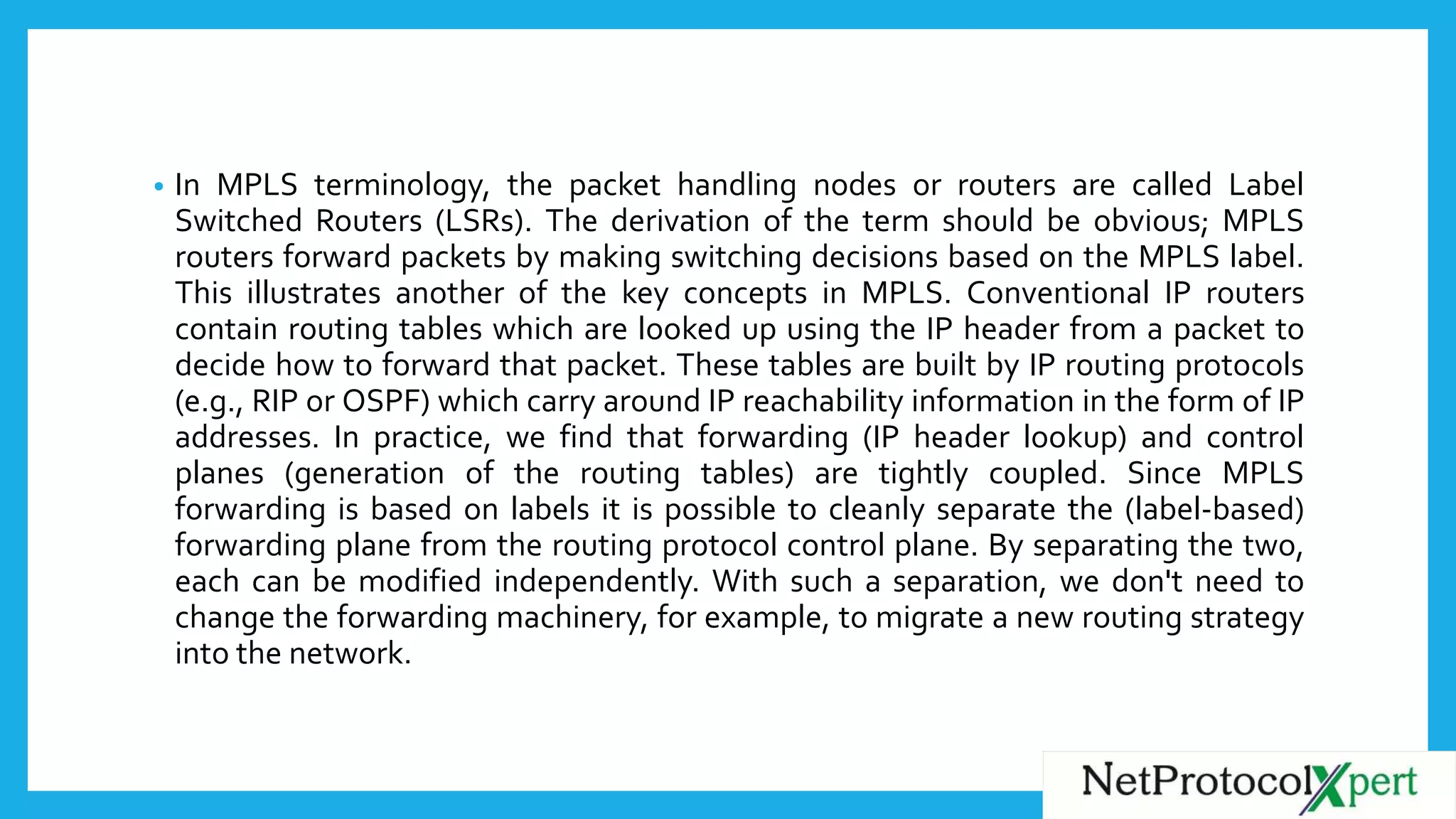 MPLS (Multi-Protocol Label Switching) | PPT