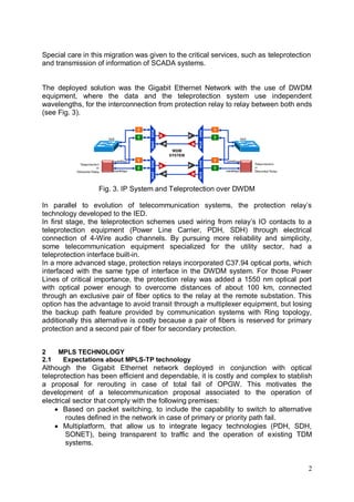 Mpls tp as packet platform for critical services in power transmission | PDF