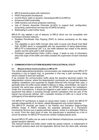 Mpls tp as packet platform for critical services in power transmission | PDF