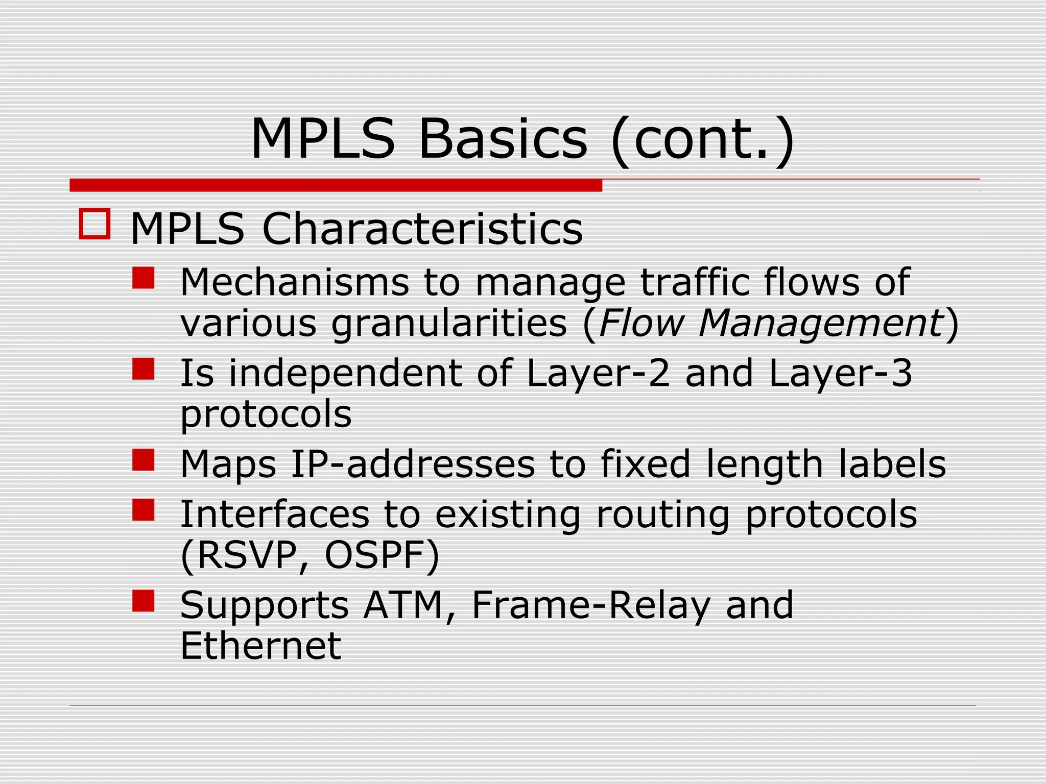 Mpls Traffic Engineering ppt | PPT