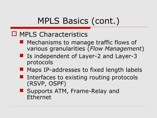 Mpls Traffic Engineering ppt | PPT