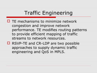 Mpls Traffic Engineering ppt | PPT