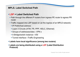 Mpls concepts. Time to Certify | PDF