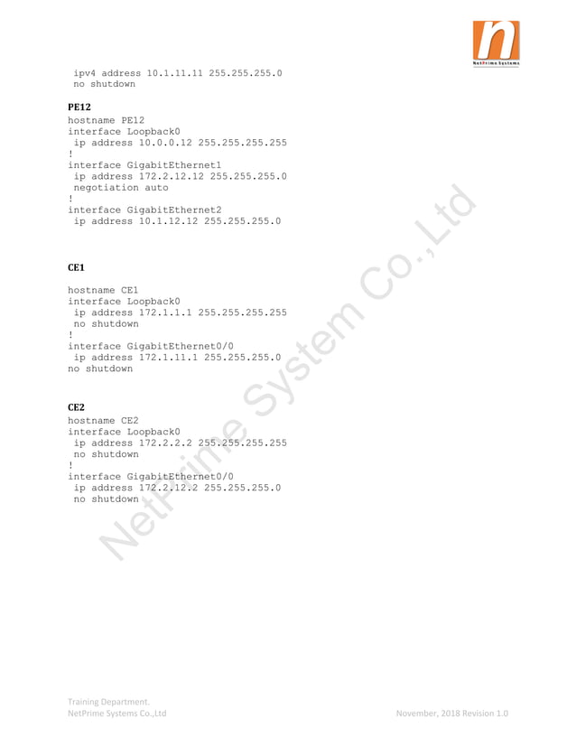 MPLS LAB Practice Vol.1.pdf | Computer Networking | Computing