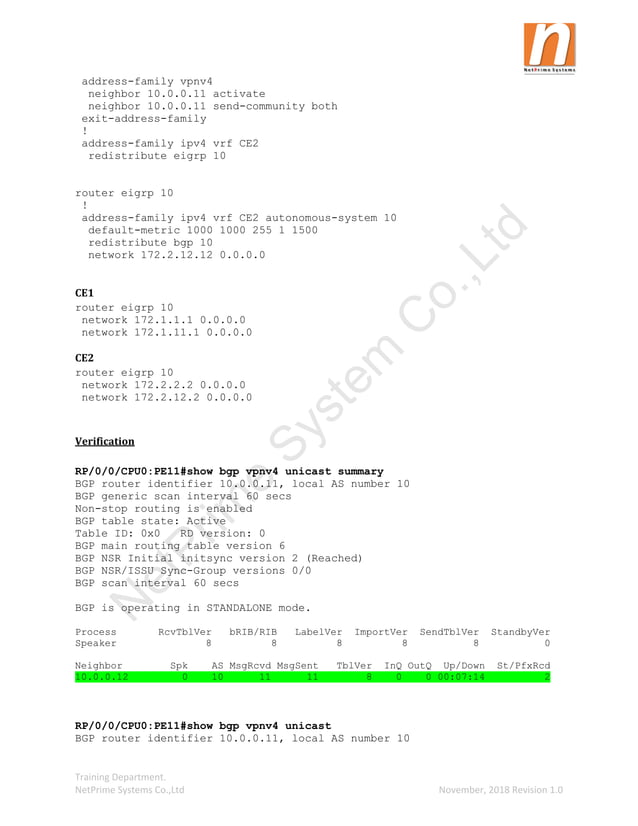 MPLS LAB Practice Vol.1.pdf | Computer Networking | Computing