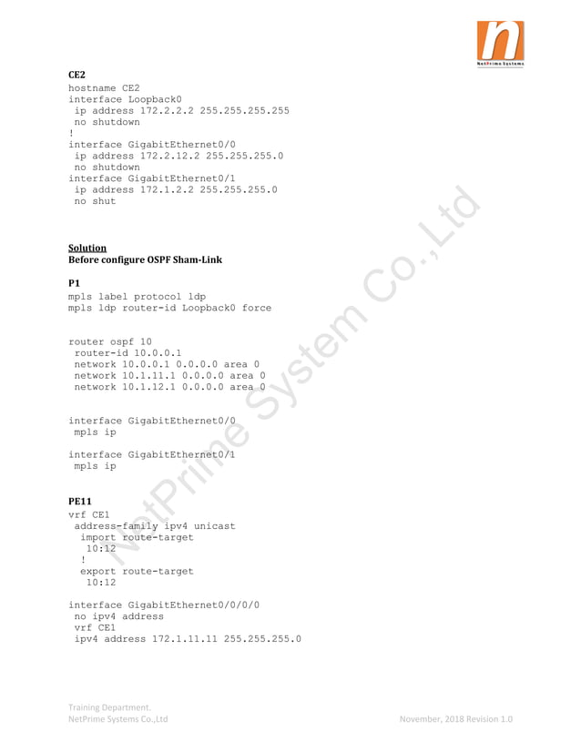 MPLS LAB Practice Vol.1.pdf | Computer Networking | Computing