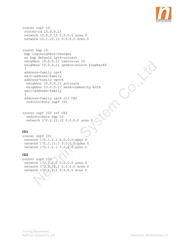 MPLS LAB Practice Vol.1.pdf | Computer Networking | Computing
