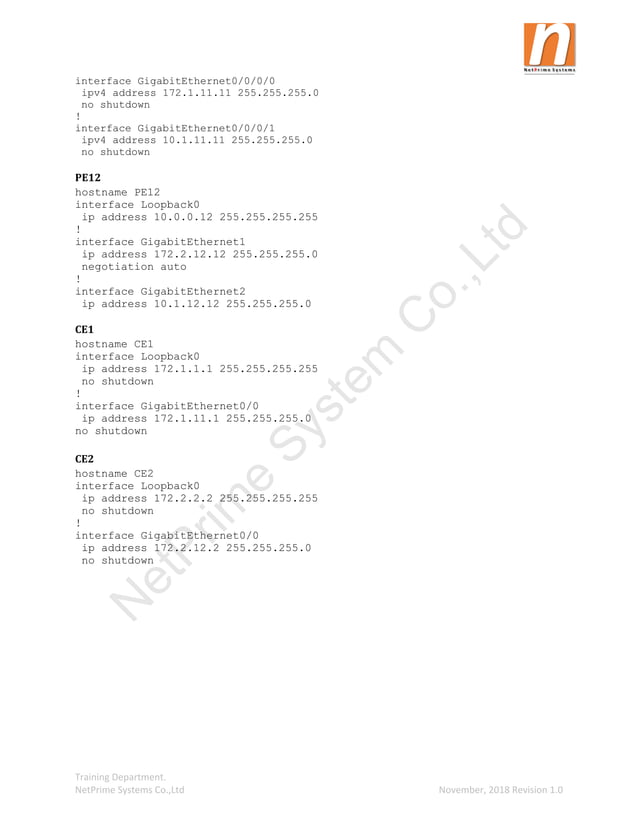 MPLS LAB Practice Vol.1.pdf | Computer Networking | Computing