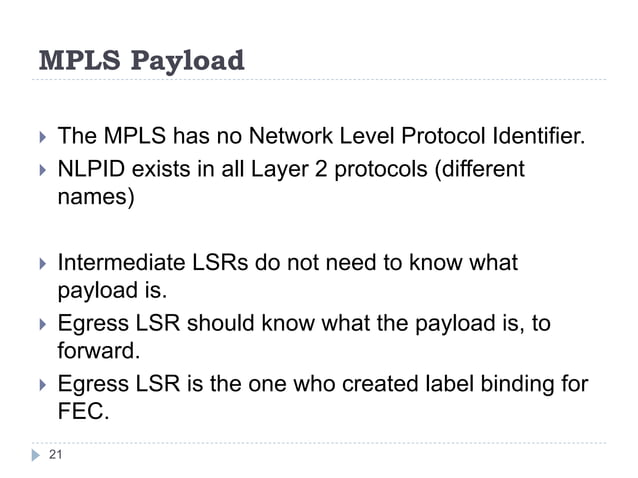 An introduction to MPLS networks and applications | PPTX