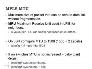An introduction to MPLS networks and applications | PPTX