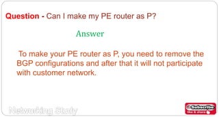 MPLS basic interview questions and Answers | PPTX