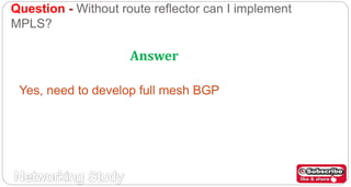 MPLS basic interview questions and Answers | PPTX