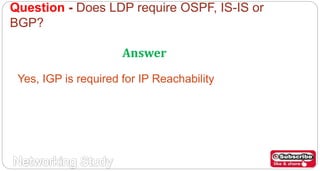 MPLS basic interview questions and Answers | PPTX