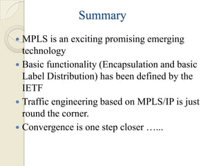 Mpls technology | PPTX