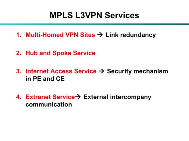 Mpls L3_vpn | PPT | Computer Networking | Computing