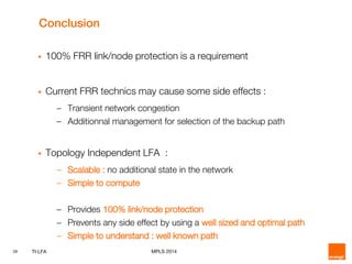 MPLS WC 2014 Segment Routing TI-LFA Fast ReRoute | PDF