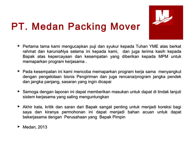 Medan Packing Mover | PPT