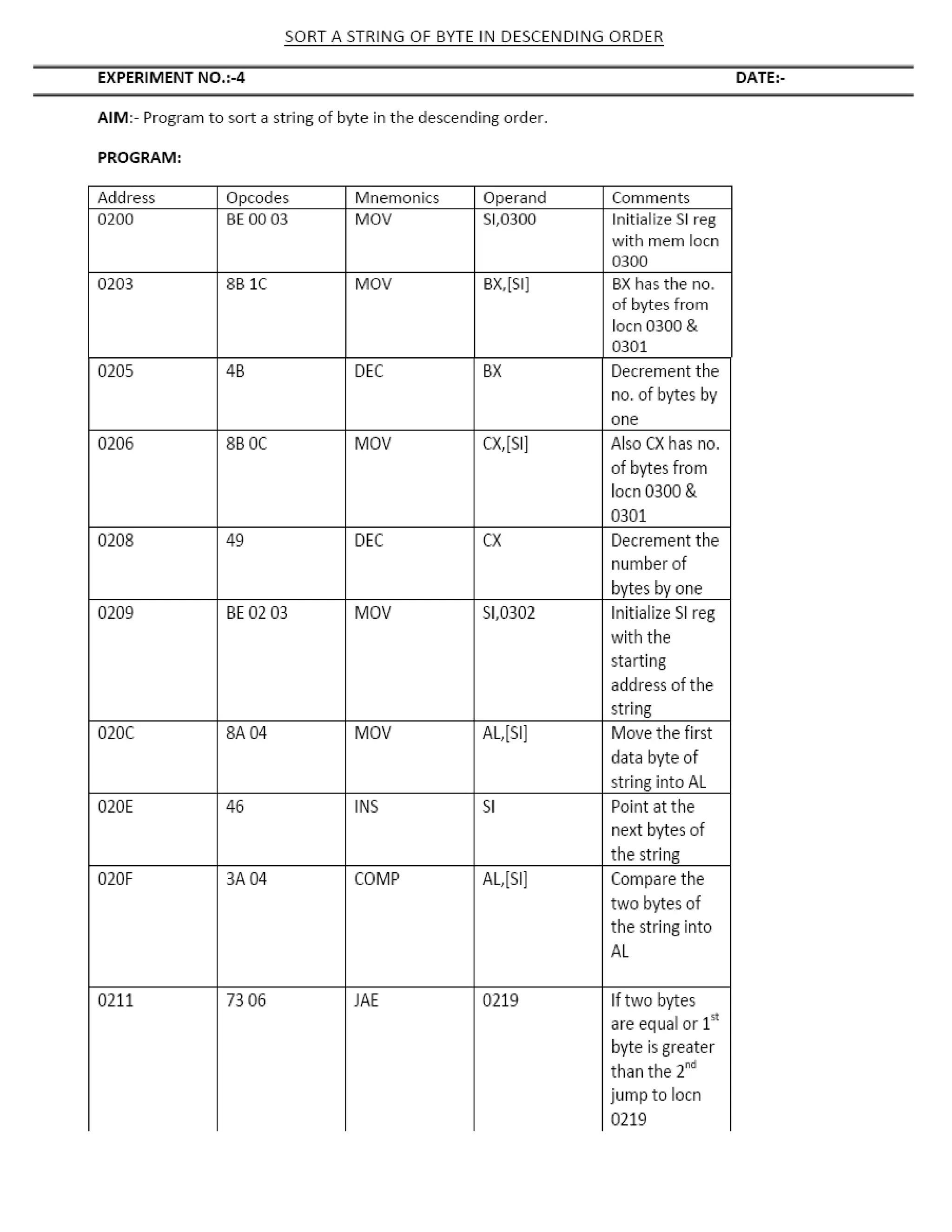 microprocessor 8086 lab manual !! | PDF