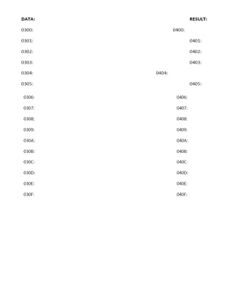 microprocessor 8086 lab manual !! | PDF