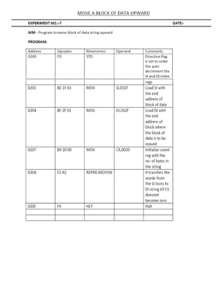 microprocessor 8086 lab manual !! | PDF