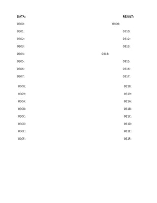 microprocessor 8086 lab manual !! | PDF