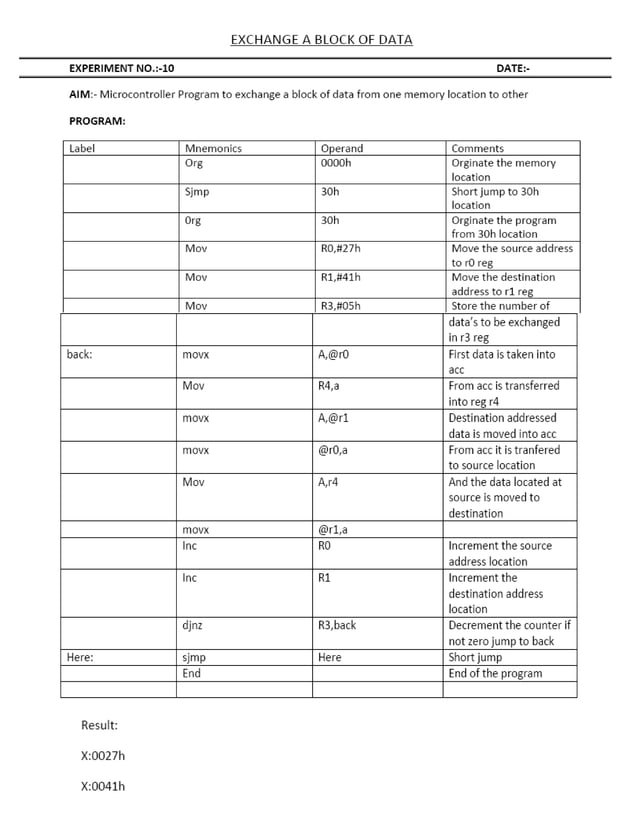 microprocessor 8086 lab manual !! | PDF