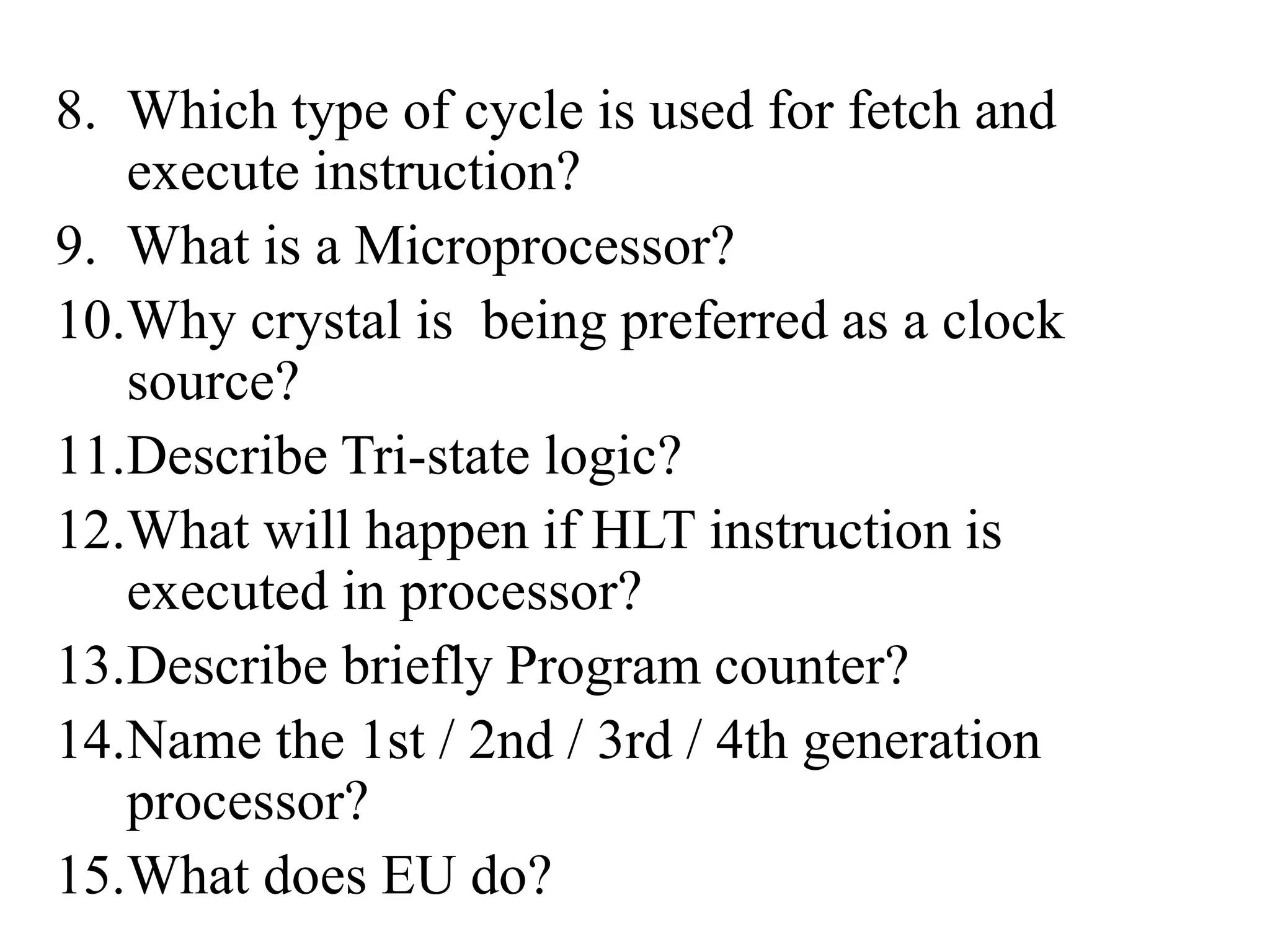 Microcprocessor and microcontroller part | PPTX