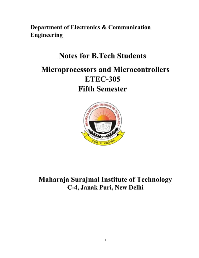 MPMC all units .pdf | Computer Peripherals | Computing