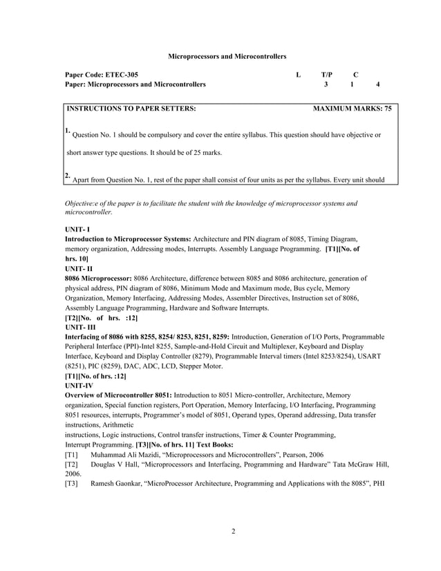 MPMC all units .pdf | Computer Peripherals | Computing